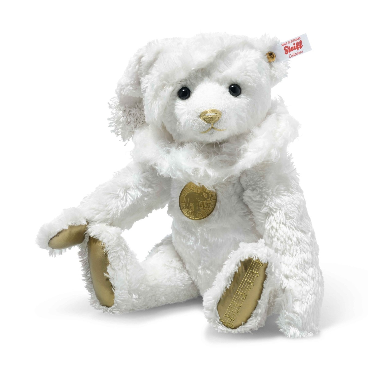 Teddies for tomorrow White Christmas Teddy bear (007293) 30cm - Steiff